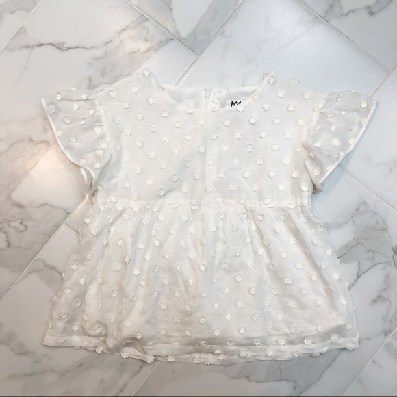Milly Minis | Shirts & Tops | Milly Minis Daisy Appliqu Top | Poshmark